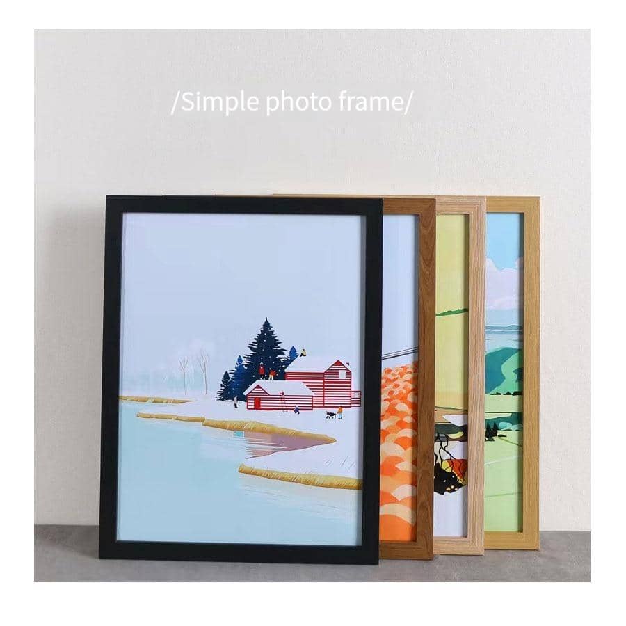 1pc Large Size Wooden Photo Frame With Stand, Picture Frame For Wall ...