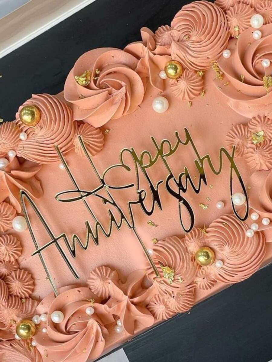 1/3/6pcs Happy Anniversary Wedding Cake Topper | SHEIN USA