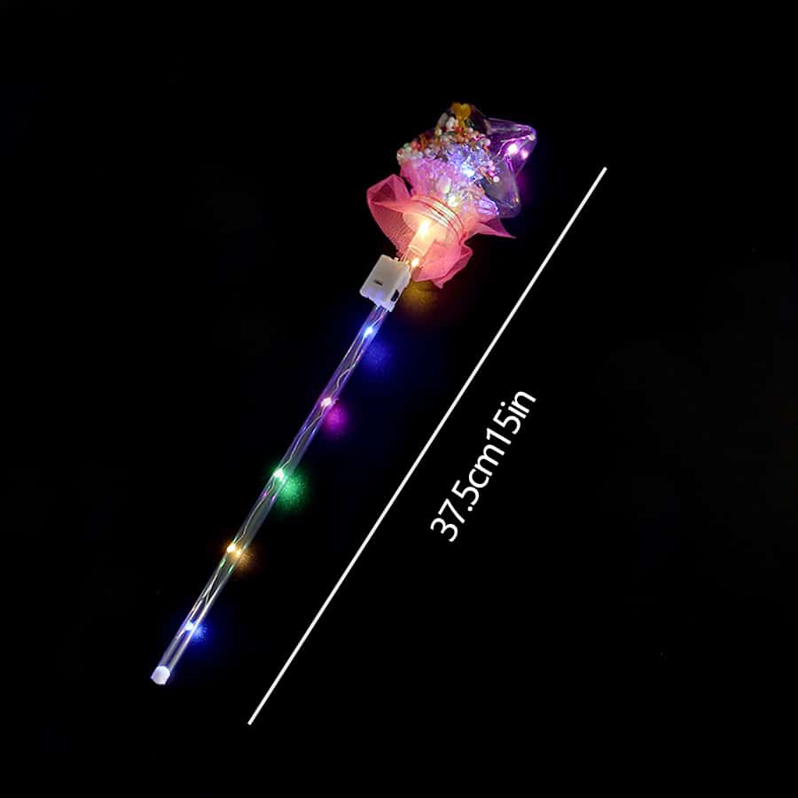 1pc Random Light Up Fairy Wand Starry Sky Stick Crystal Glowing Stick ...