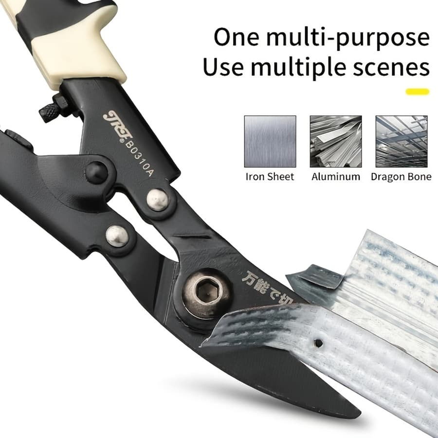 Tin Sheet Metal Snip Aviation Scissor Iron Plate Cut Shear Household ...