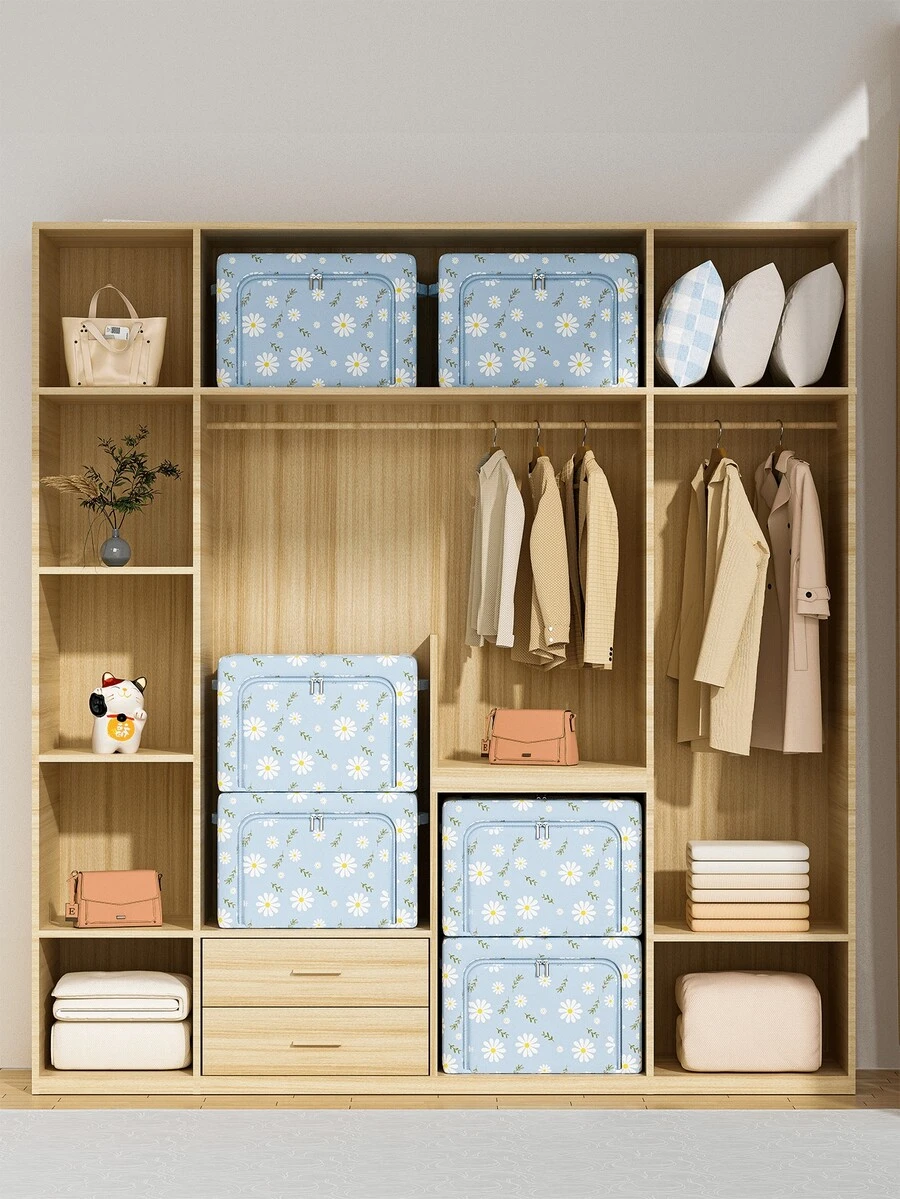 1pc Oxford Cloth Storage Box, Clothing Storage, Household Items ...