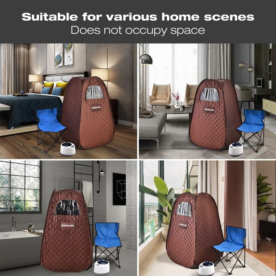 Portable Full Body Steam Sauna, Lightweight Steam Saunas for Home Spa ...