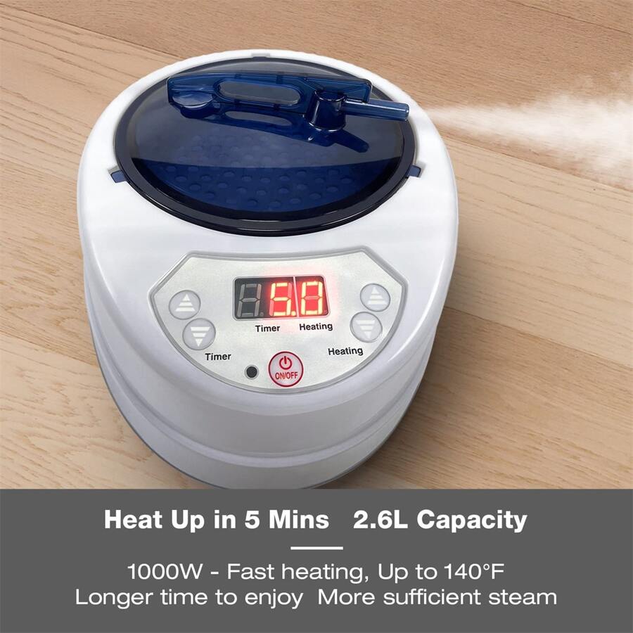 Portable Full Body Steam Sauna, Lightweight Steam Saunas for Home Spa, 2.6L FCC Certified 1000W ...