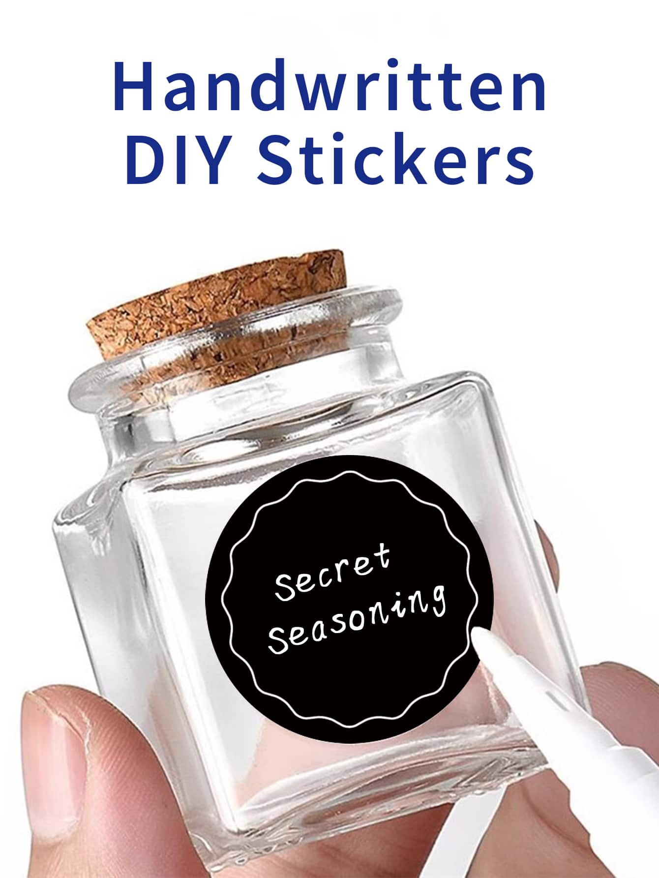 Set Of 144 Round Spice Jar Labels Preprinted 1.5 Inch, Water Resistant ...