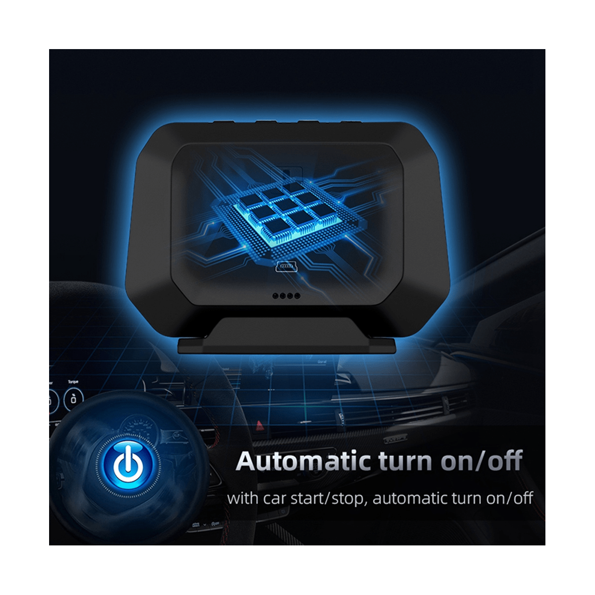 P21 HUD Car Tester GPS Diagnostic Tool Dashboard Car OBD Monitor ...