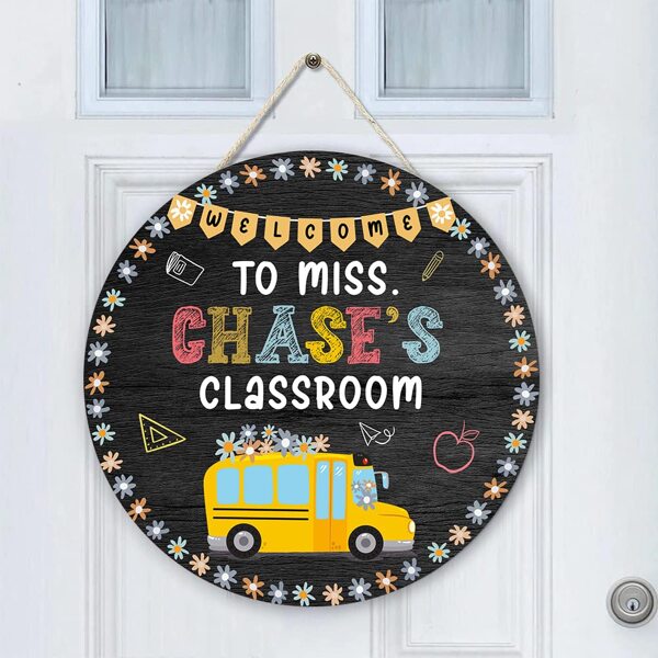 1pc Classroom Door Sign, Retro Door Sign, Classroom Decor Door Hanger ...