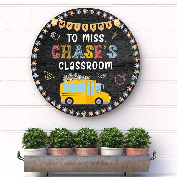 1pc Classroom Door Sign, Retro Door Sign, Classroom Decor Door Hanger ...