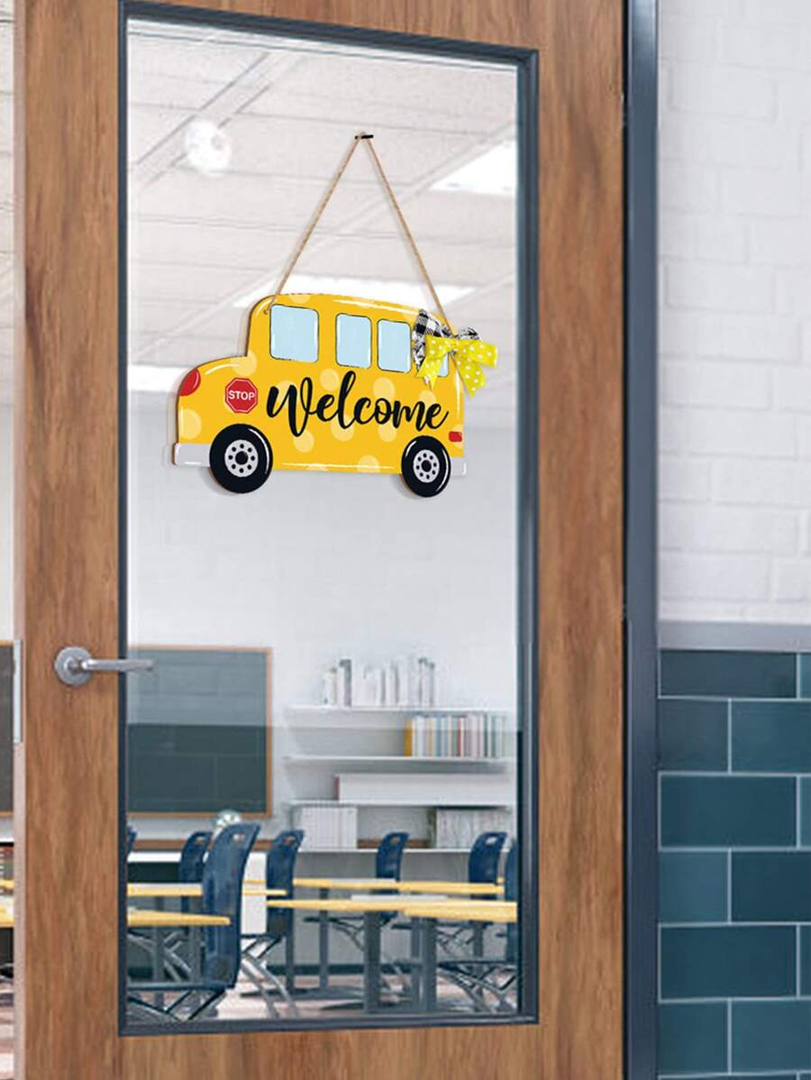1pc Back To School Welcome Door Hanger First Day of School Teacher ...