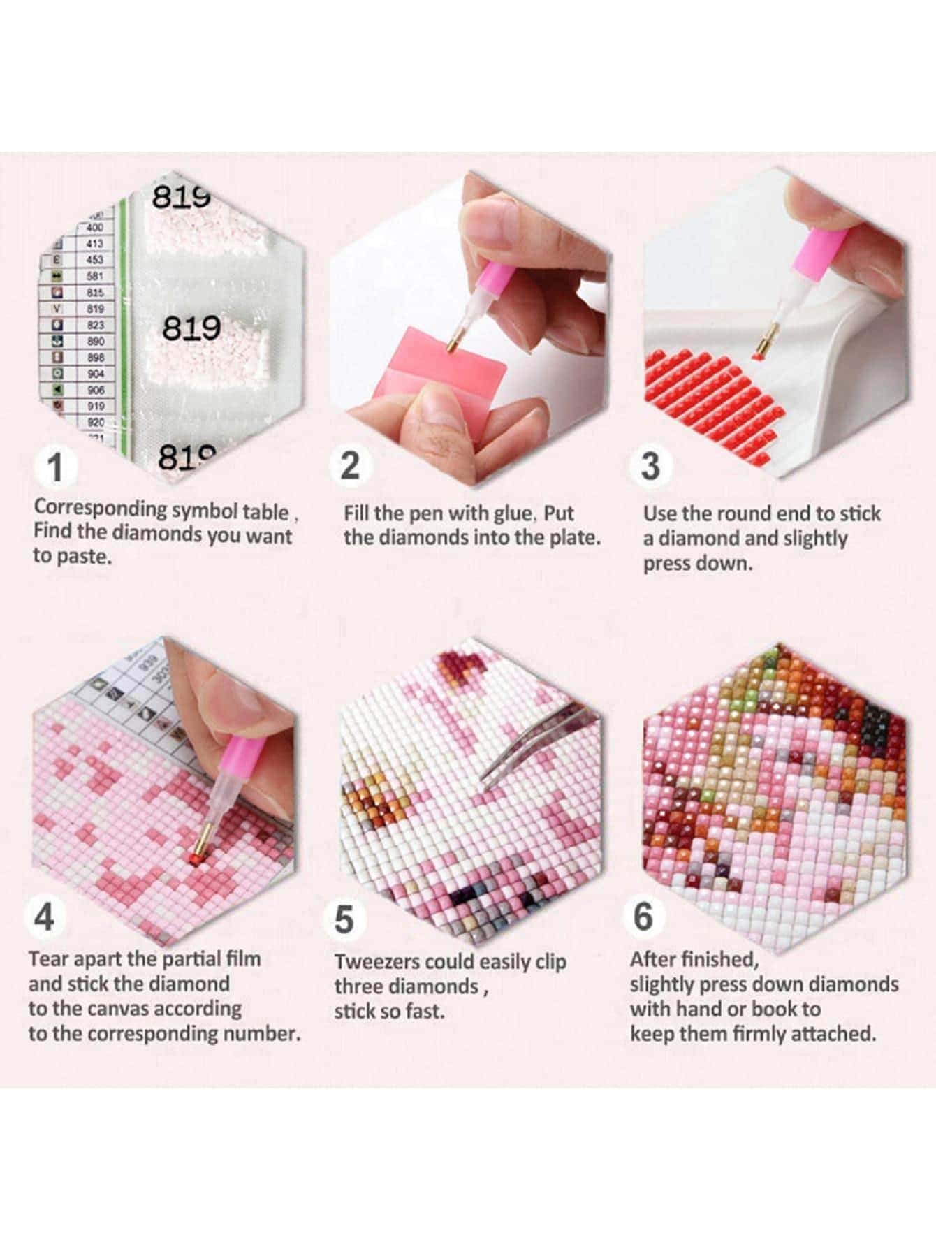 DIY Diamond Painting Kit With Oil Painting Canvas, Acrylic Decoration ...