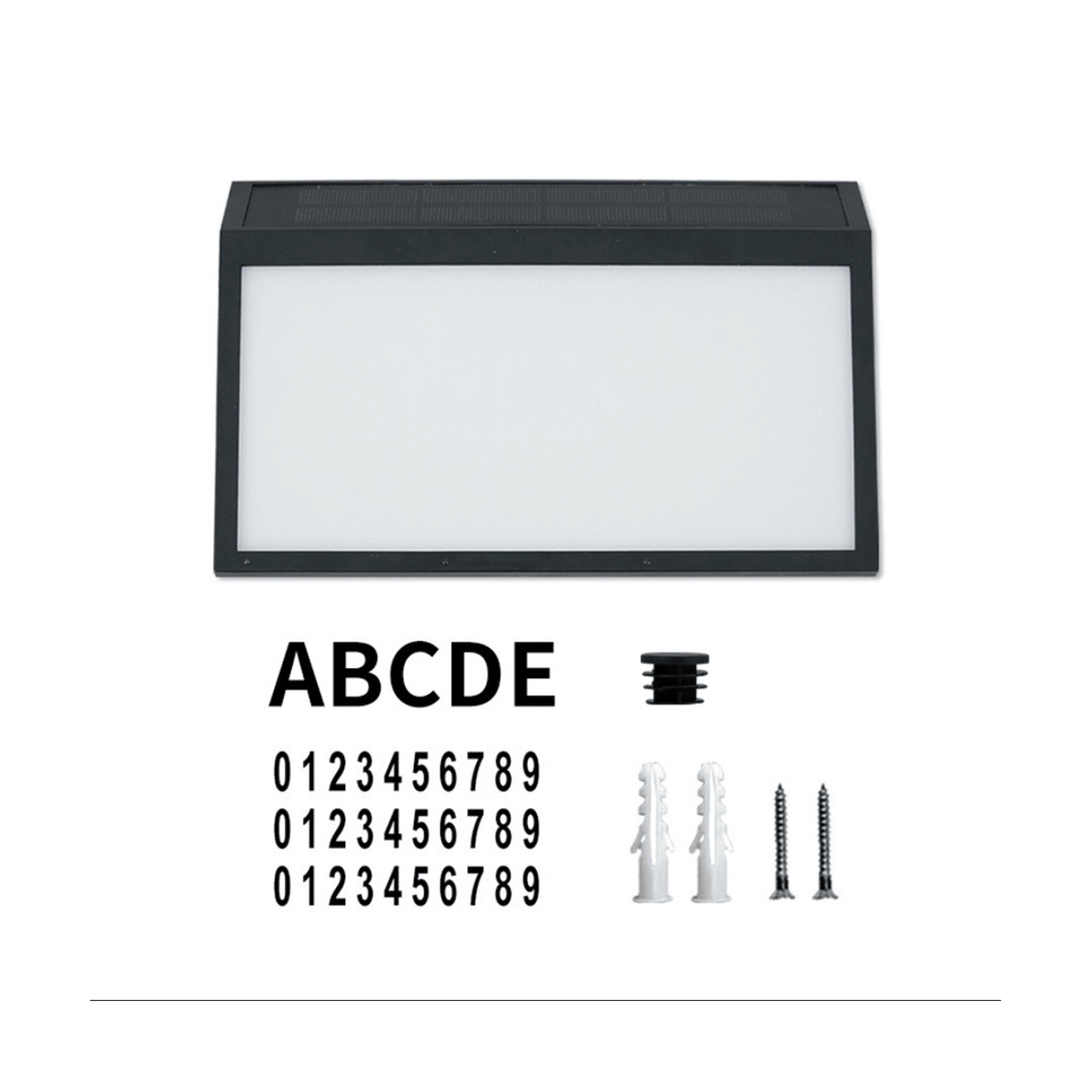 Solar Door Light Address Indication Number Plate Solar Address Sign ...