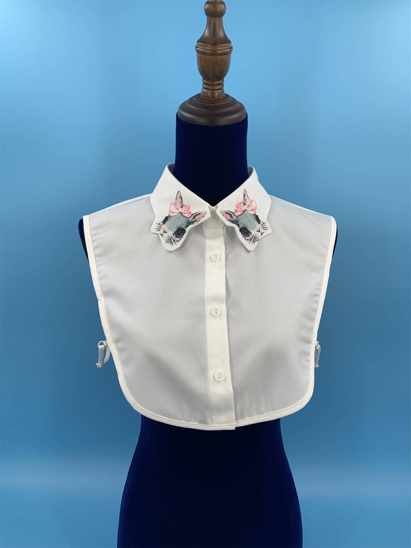 Women Symmetrical Rabbit Pattern Faux Collar For Decoration | SHEIN USA