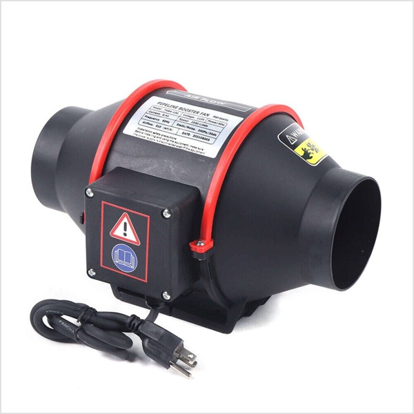 4 inch Exhaust Inline Duct Fan Ventilation Blower Fan Air Circulation ...