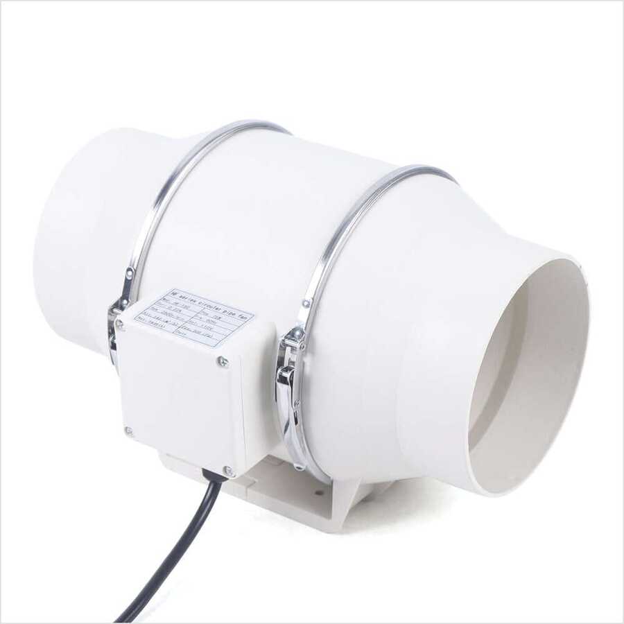Quiet 6" Inline Duct Fan 75W 540 CFM Ventilation Exhaust Blower Fans ...