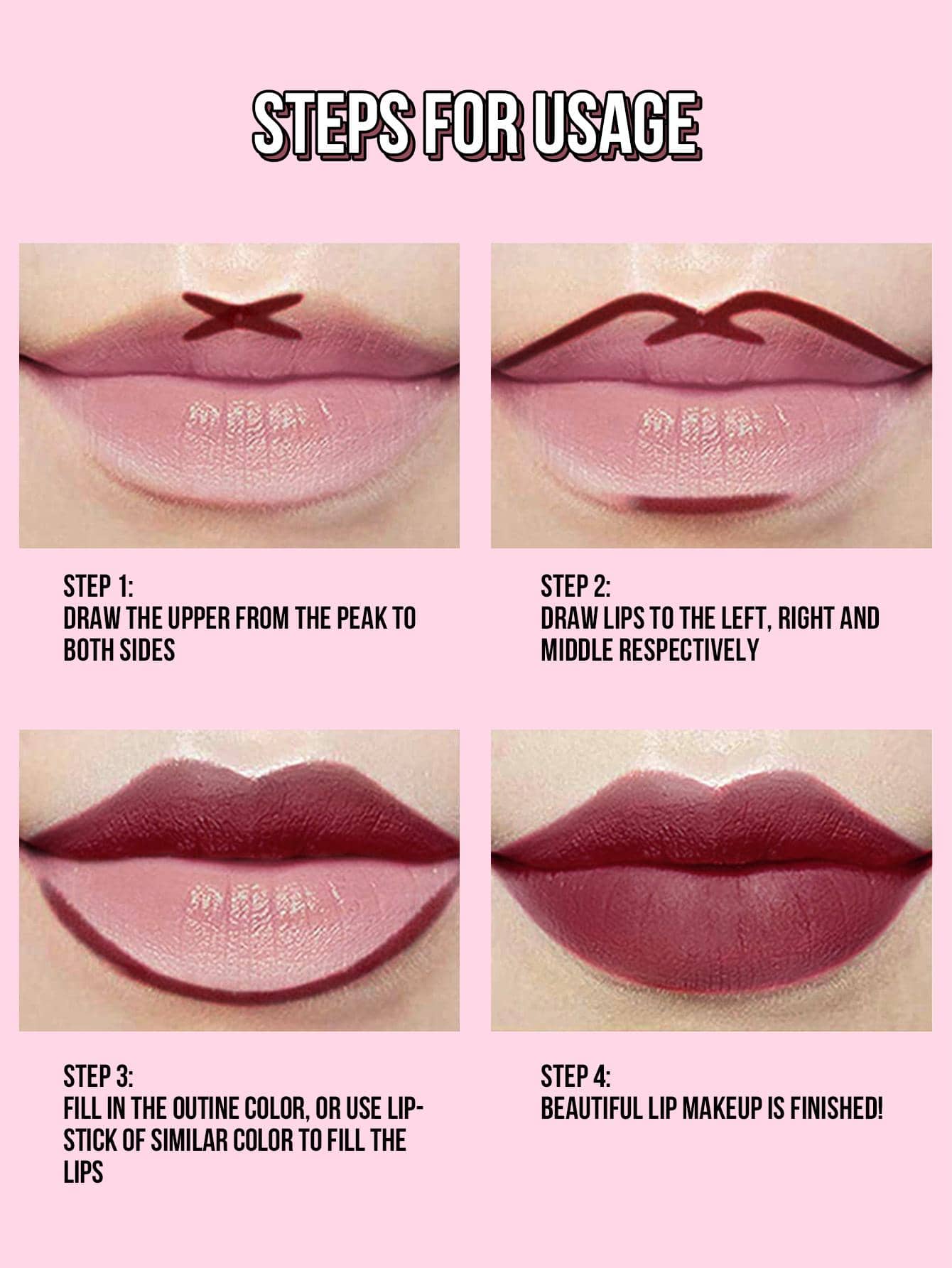 MissIyn Delineador De Labios Suave, Maquillaje Facial De Larga Duración ...