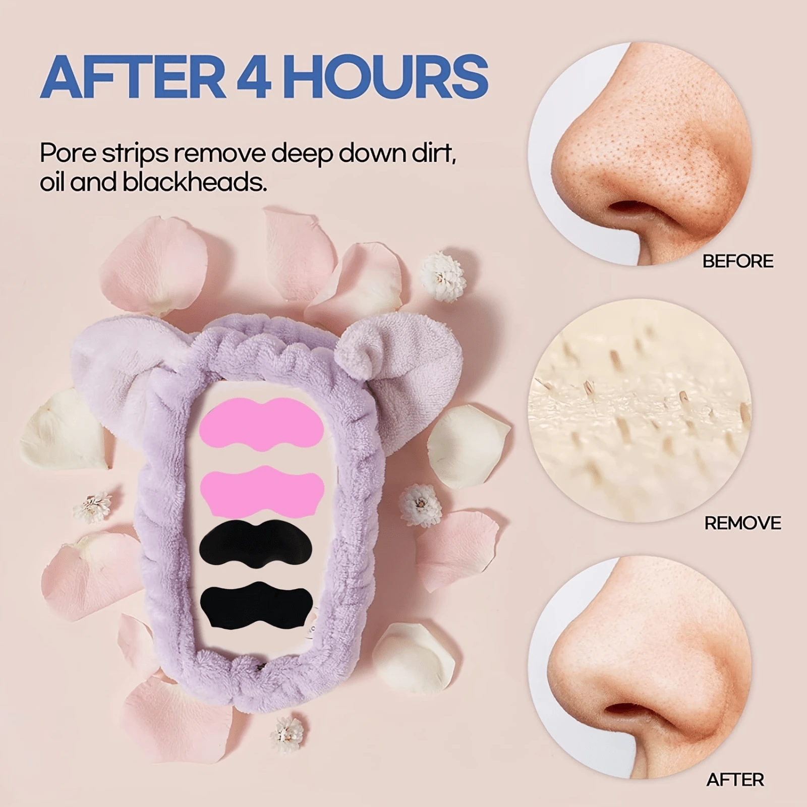 Tiras Limpiadoras De Nariz Que Eliminan Los Puntos , Refinan Los Poros ...