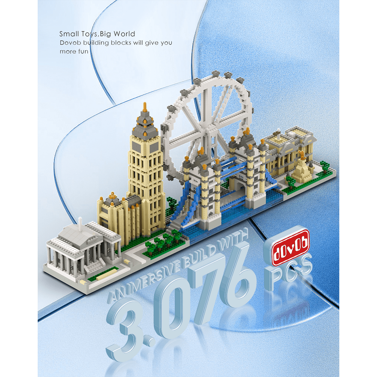 dOvOb Architecture London Skyline Collection Micro Mini Blocks Set ...