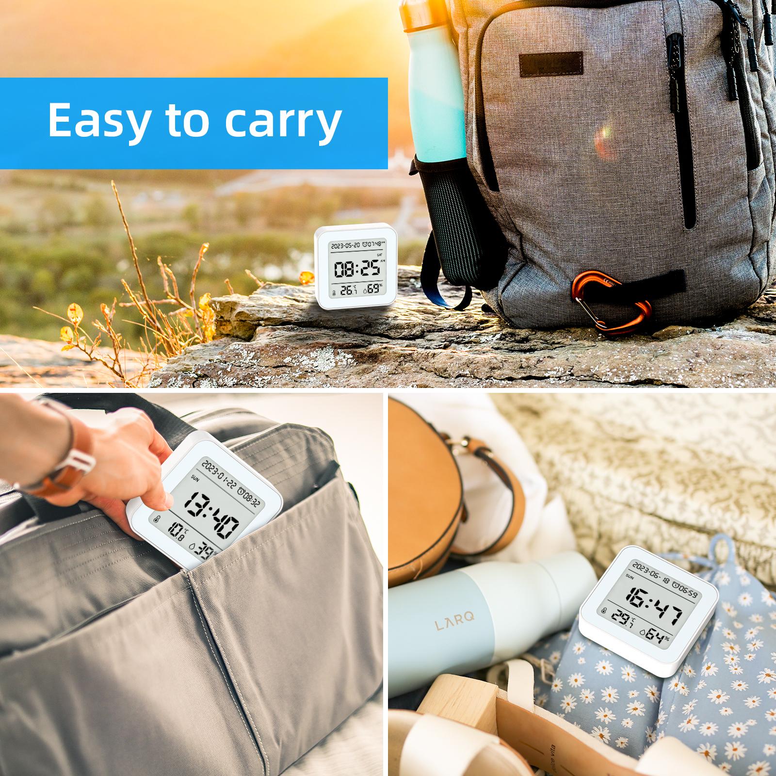 4 in 1 Electronic Alarm Clock with Humidity Temperature Display ...