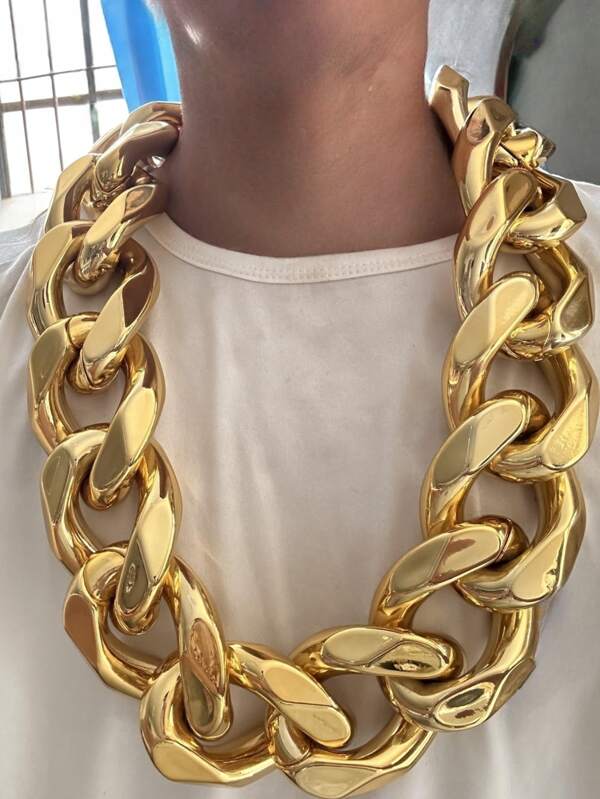 European & American Style Hip Hop Large Ccb Rich Gang Chain Necklace ...