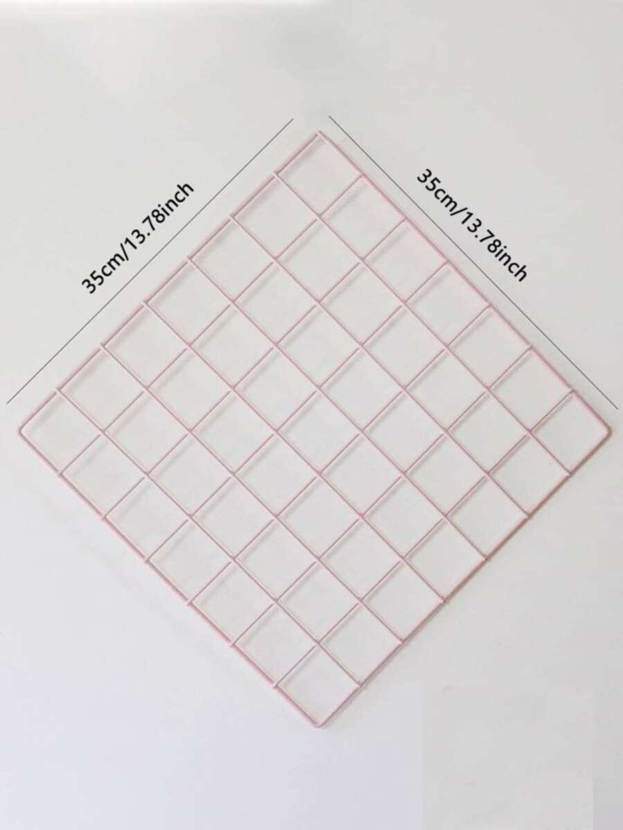 Grid Photo Wall With Plastic Coated Iron Mesh Panel For Girls' Room ...