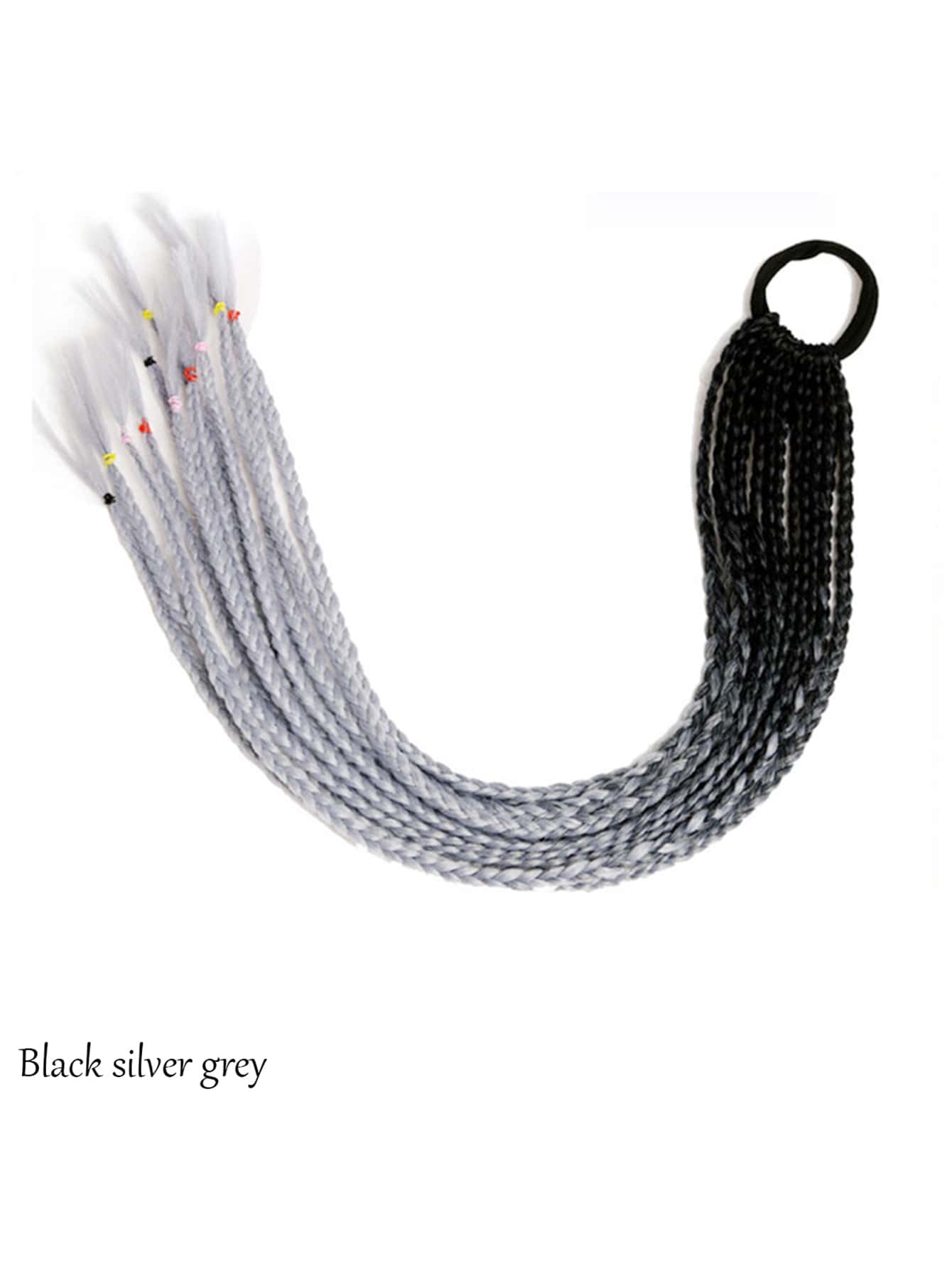 Messy Braids Hair Tie,cute Colorful Braids Ponytail,colorful Braids ...