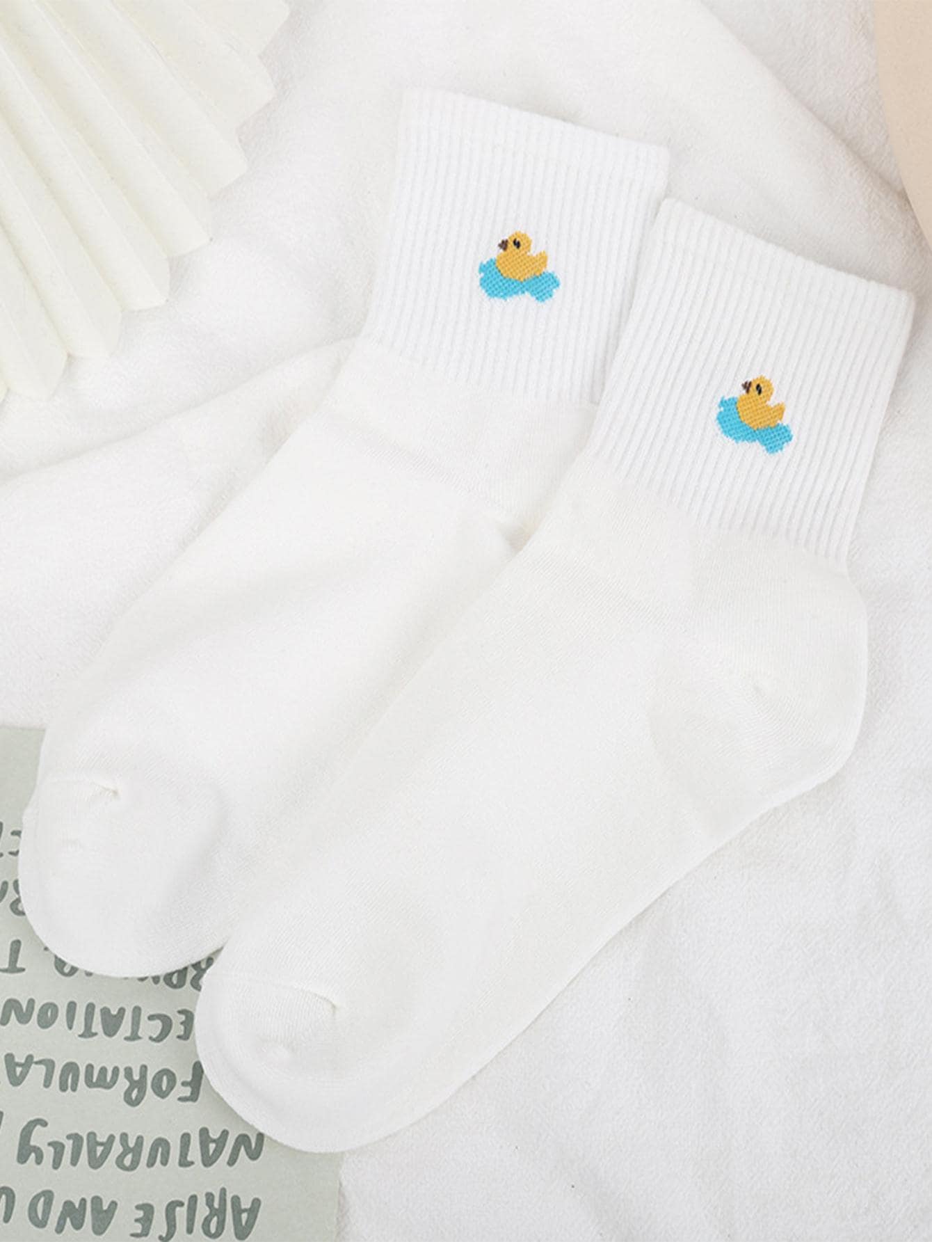 5pairs/set Creative Weather Patterned Mid-calf Sports Socks With ...