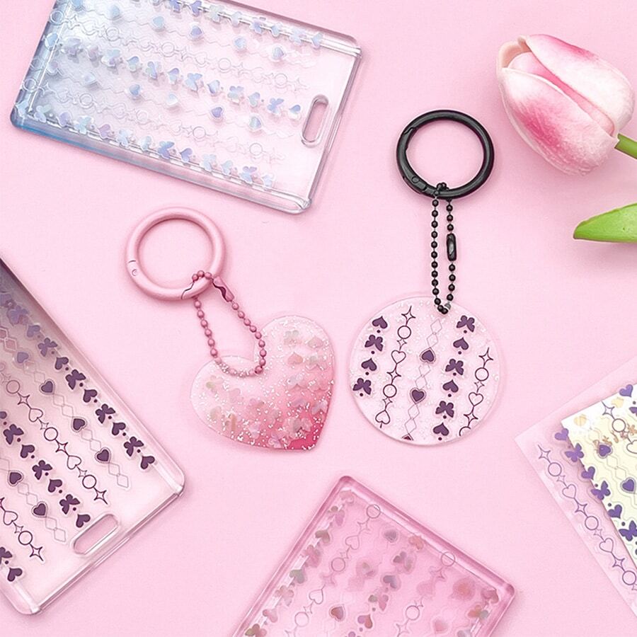 Sticker Card Holder, Diy Id Card Holder, Transparent Acrylic Bus Card ...