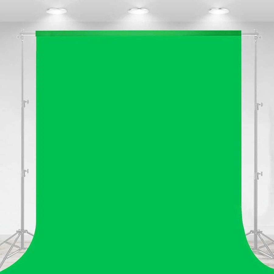 10 X 7 FT Green Screen Backdrop for Photography, Chromakey Virtual ...