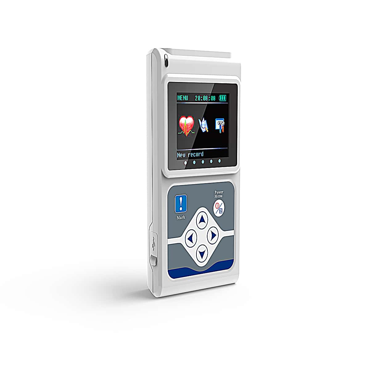 Handheld 24Hours Dynamic EKG Recorder 12 Lead ECG Holter Software USB ...