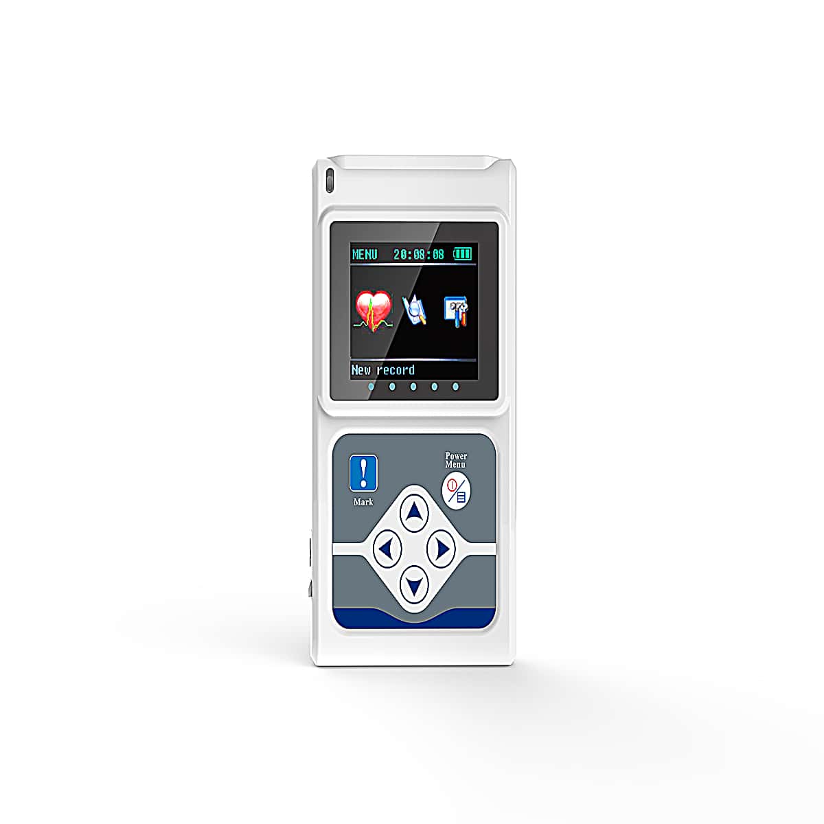 Handheld 24Hours Dynamic EKG Recorder 12 Lead ECG Holter Software USB ...