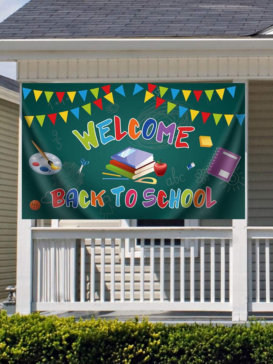 Welcome School Backdrop Banner First Day of School Backdrop Welcome ...