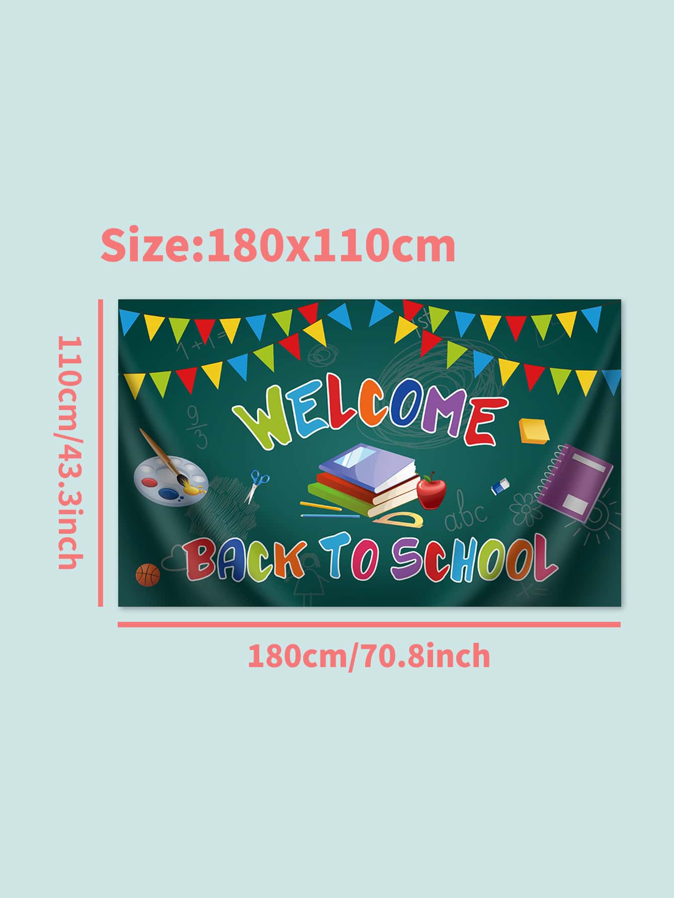 Welcome School Backdrop Banner First Day of School Backdrop Welcome ...