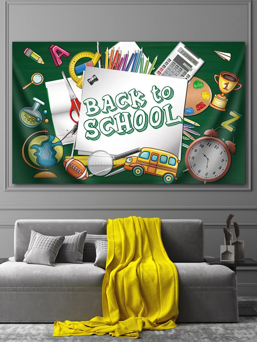 Welcome School Backdrop Banner First Day of School Backdrop Welcome ...