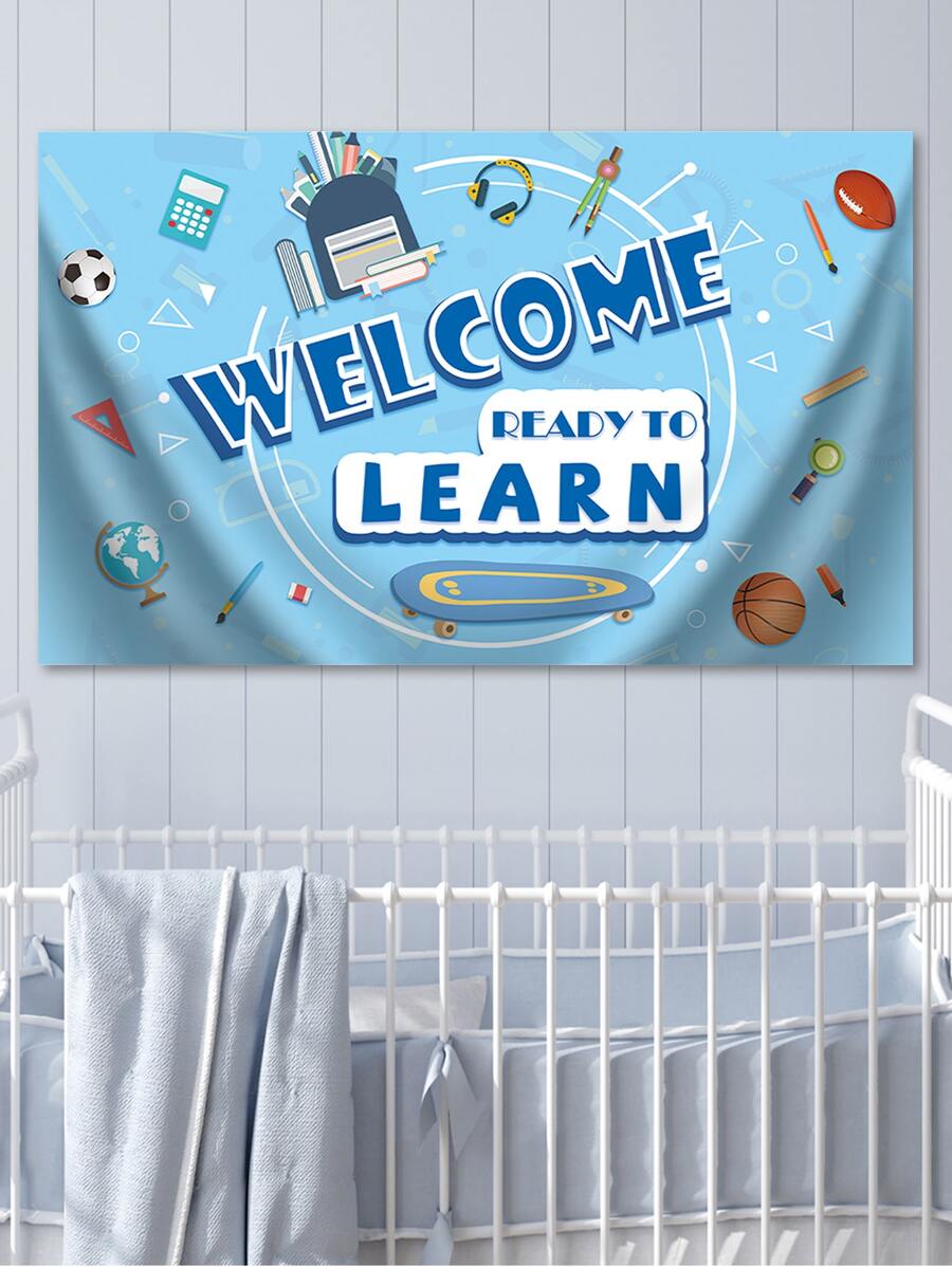 Welcome School Backdrop Banner First Day of School Backdrop Welcome ...