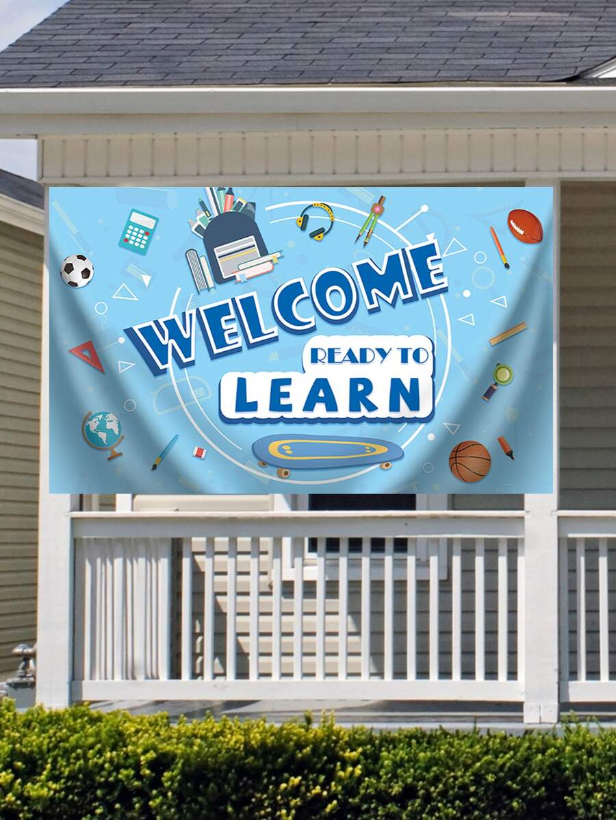 Welcome School Backdrop Banner First Day of School Backdrop Welcome ...