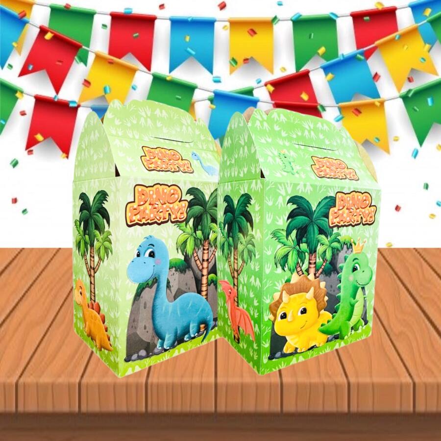 30 Dinosaur Candy Boxes Dino Party Cartoon Characters Birthday Party ...
