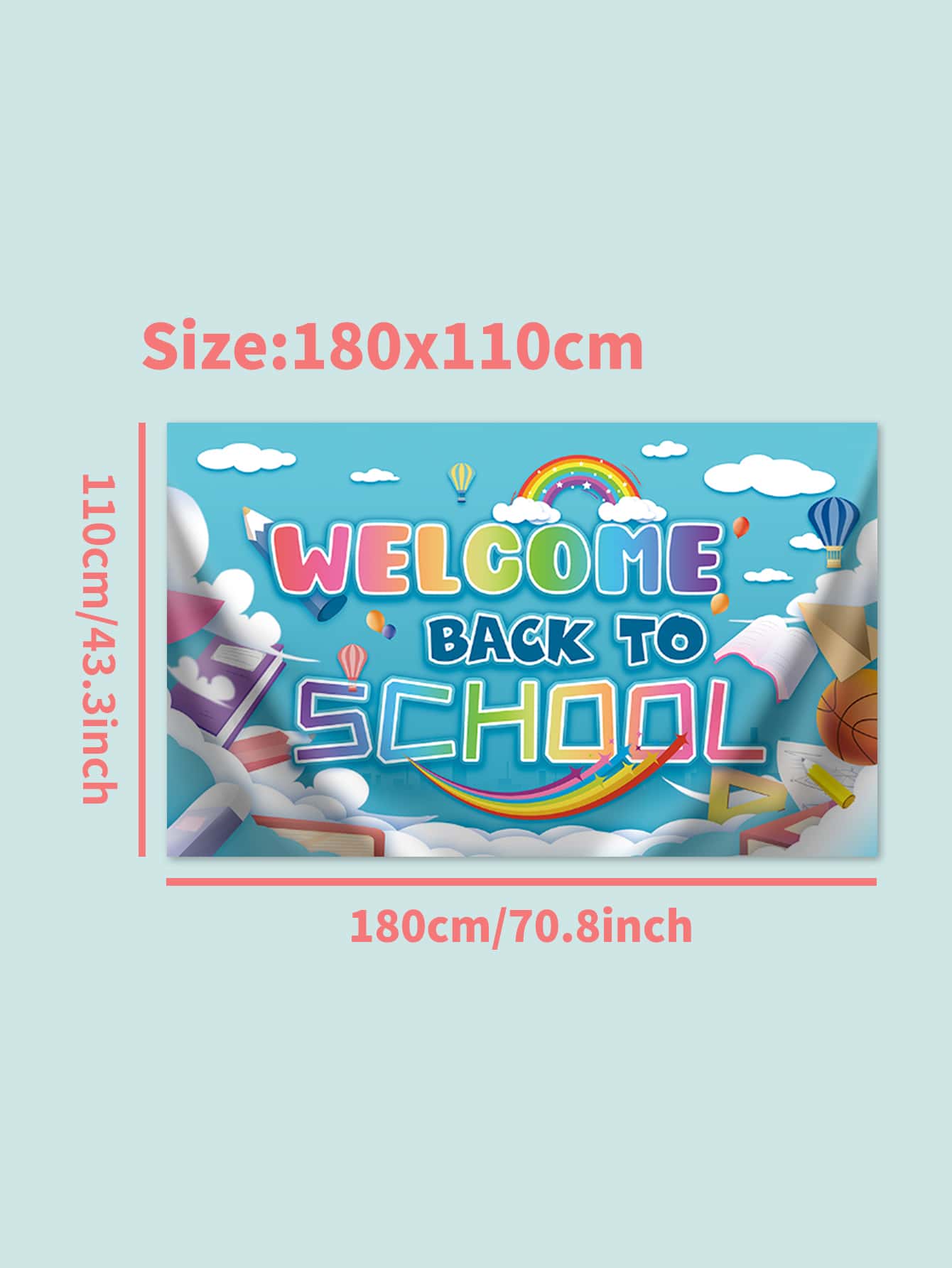 Welcome Back to School Backdrop First Day of School Photo Booth Props ...