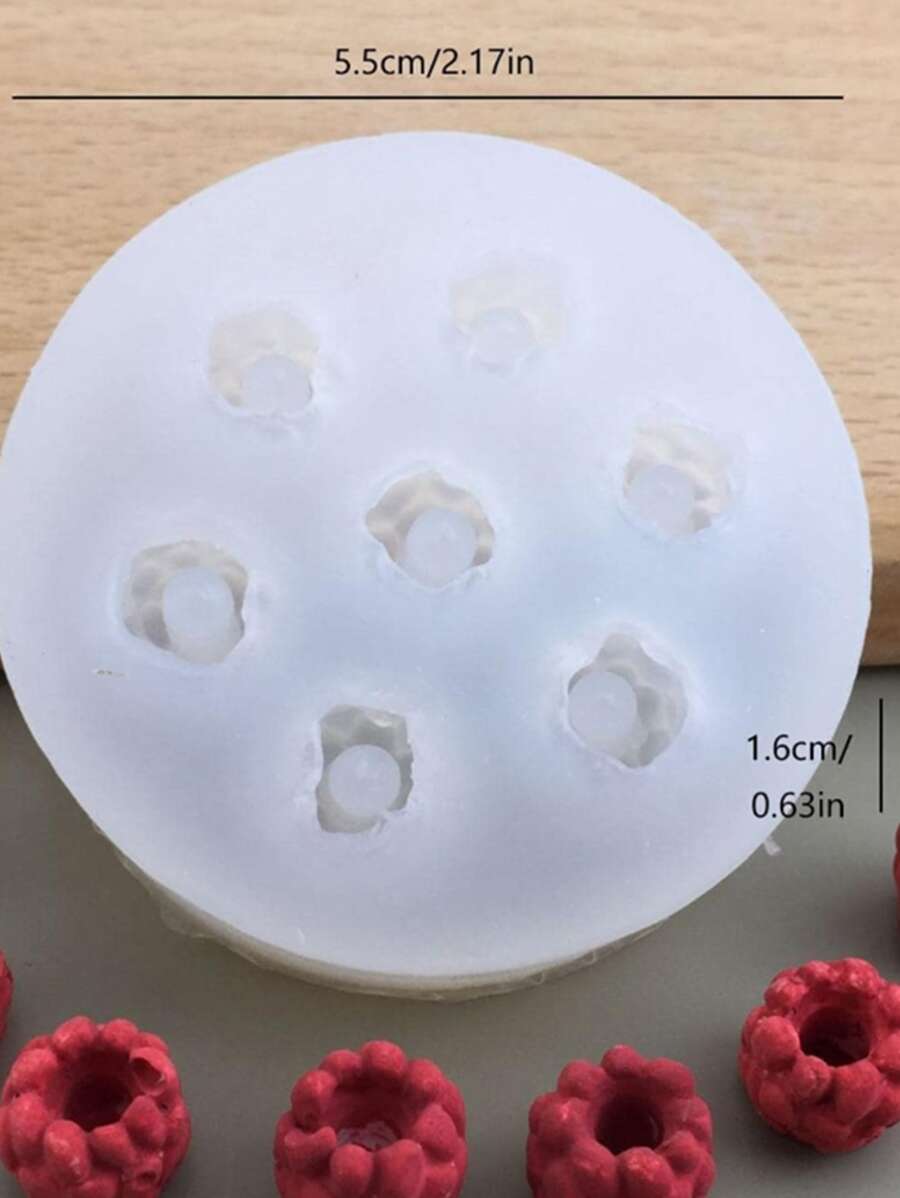 2pcs Blueberry & Raspberry Shaped Silicone Moulds For Diy Fondant Cake ...