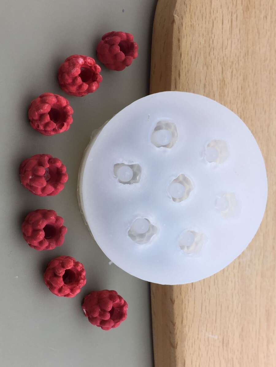 2pcs Blueberry & Raspberry Shaped Silicone Moulds For Diy Fondant Cake ...