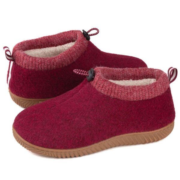 ULTRAIDEAS Women's Closed Back Bedroom Slippers with Drawstring Collar ...