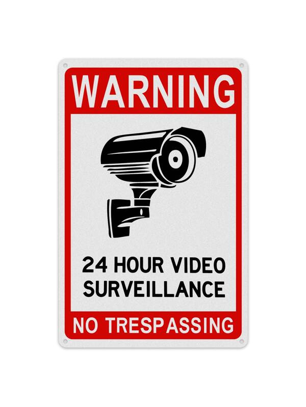 Warning Video Surveillance Sign, Warning Signs Video Surveillance ...