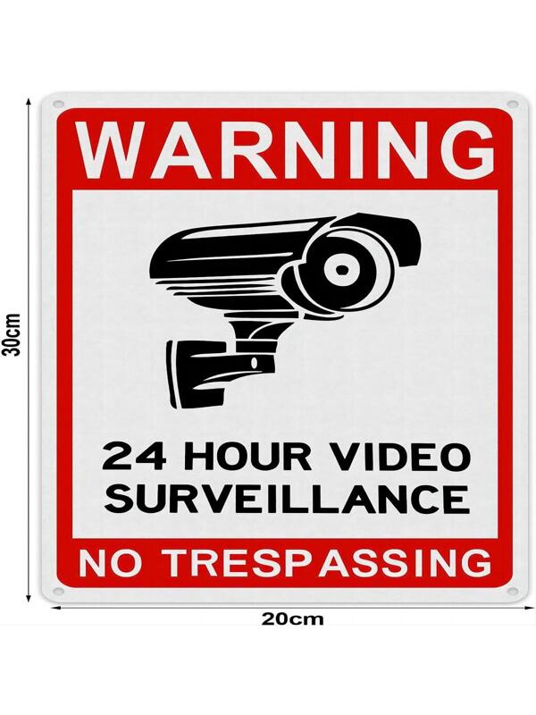 Warning Video Surveillance Sign, Warning Signs Video Surveillance ...
