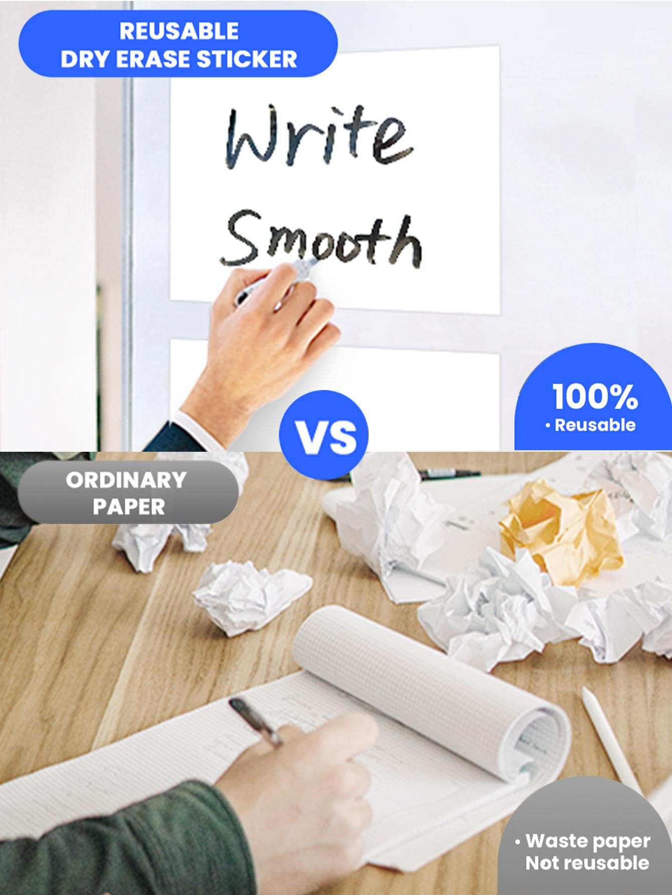 1pc A4 Size Erasable Whiteboard Memo Pad, Self-stick & Removable, For ...