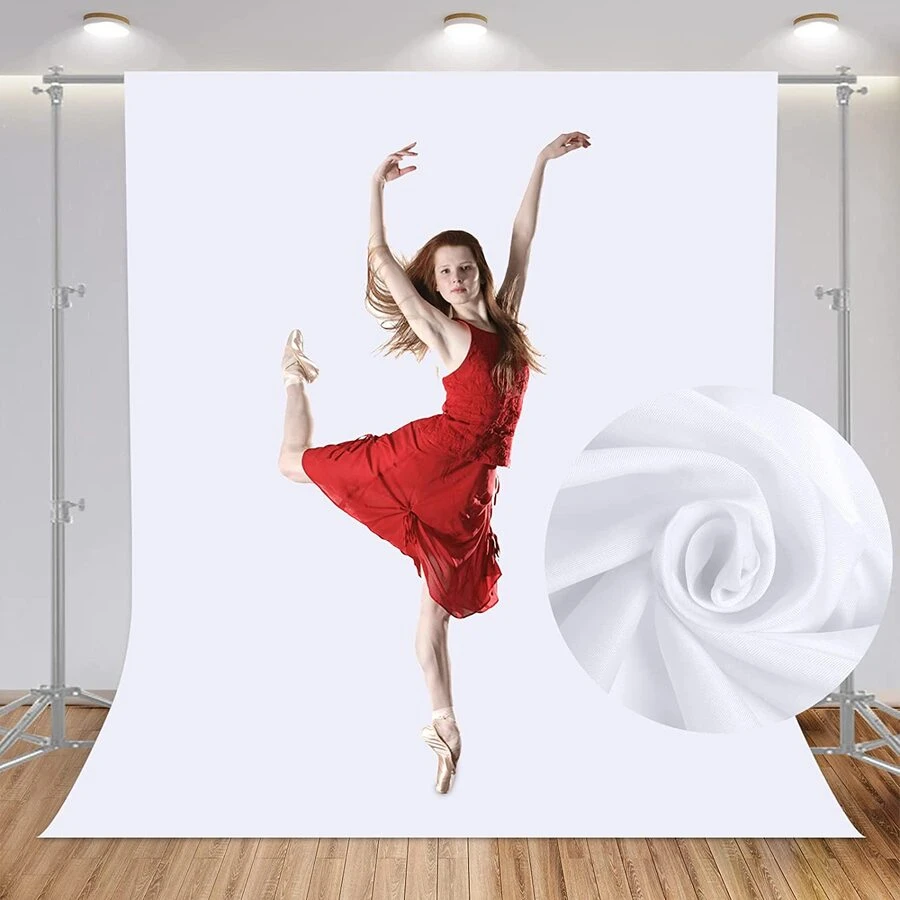 5x7 FT White Backdrop Background for Photography, High Density White ...