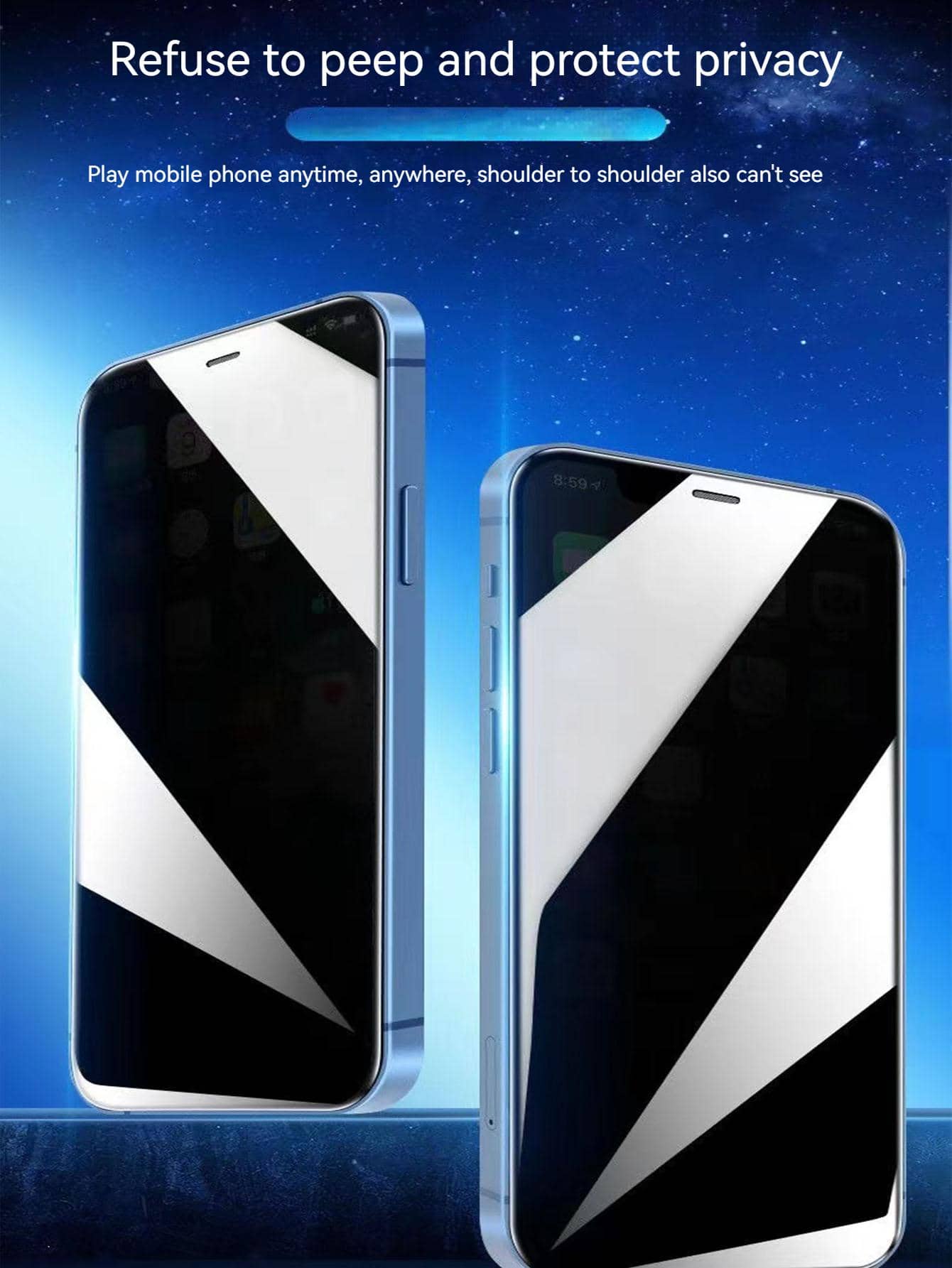 Privacy Protection Tempered Glass Screen Protection Film Compatible ...