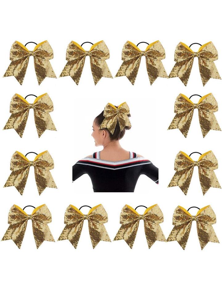 Large Sequin Cheer Bow