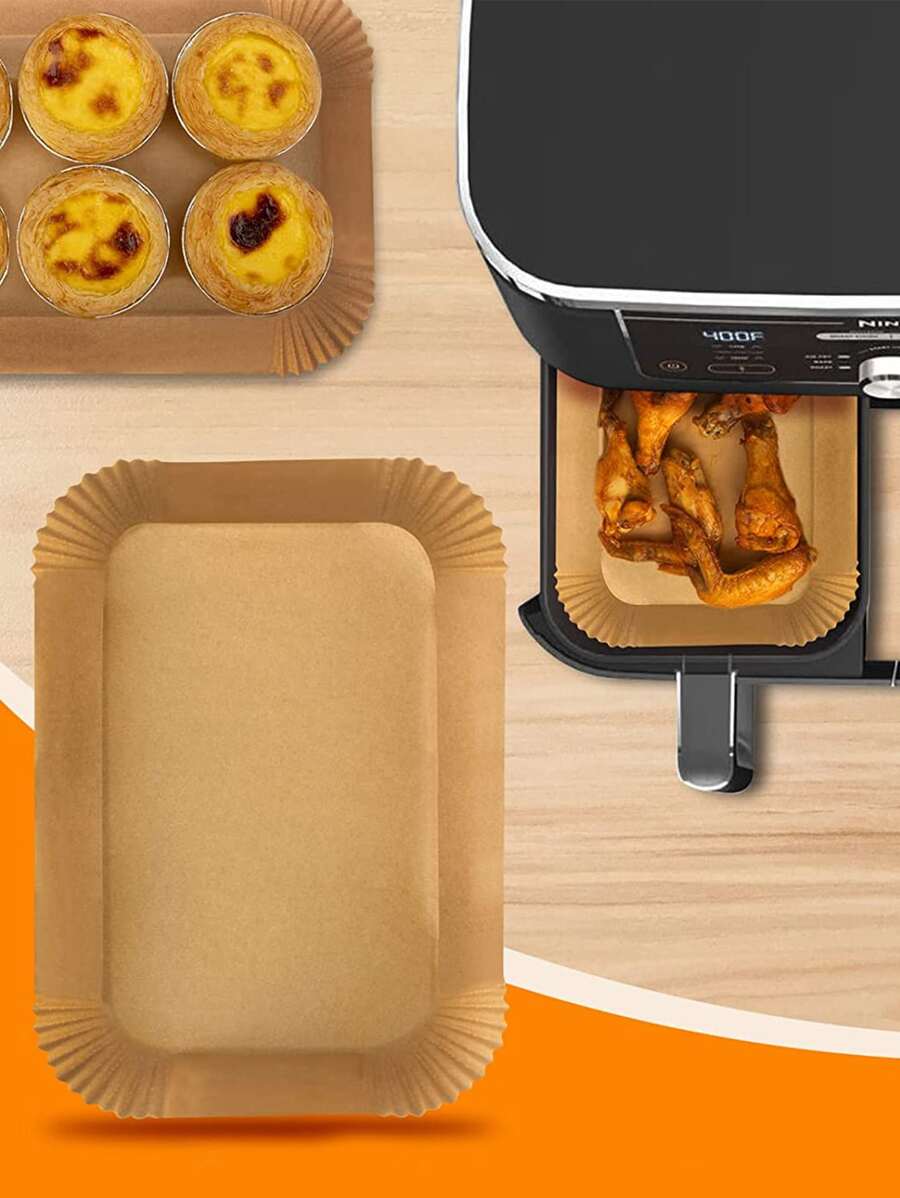 100pcs/Pack Non-Stick Air Fryer Liner, High Temperature Resistant, Oil ...