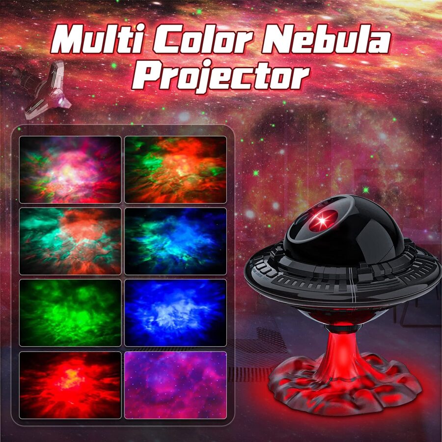 FORKODA UFO Star Projector, Galaxy Projector for Bedroom, Starry Nebula ...