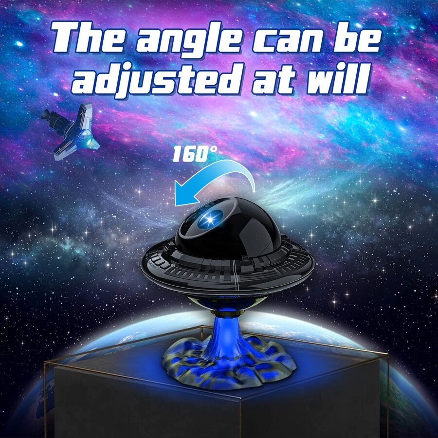 FORKODA UFO Star Projector, Galaxy Projector for Bedroom, Starry Nebula ...