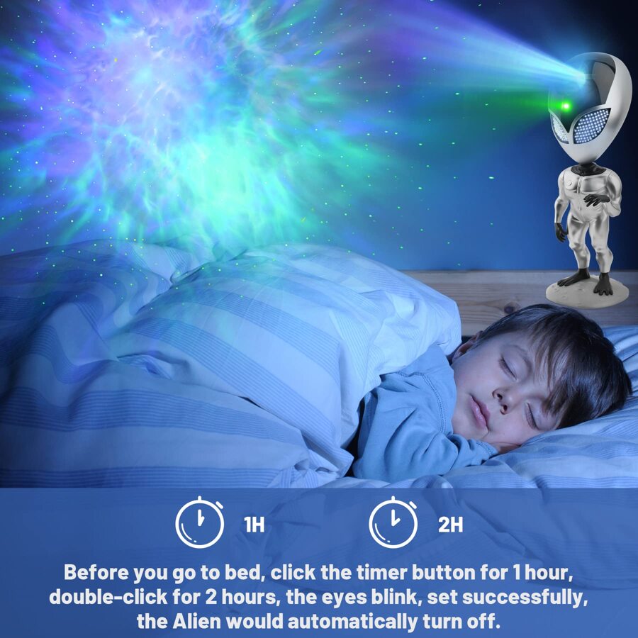 FORKODA Astronaut Aliens Star Projector, WUDUTOP Talking Nebula ...