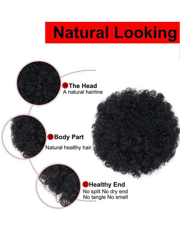 black Synthetic Hair wigs caterpillars exploding hair African wigs ...